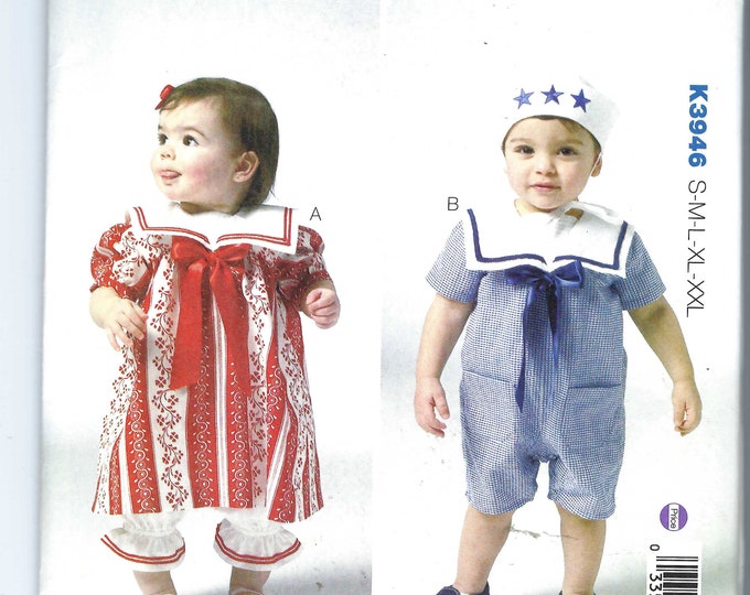Uncut Kwik Sewing Pattern Baby’s Bloomer Dress Short-alls and Hat Uncut ...
