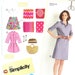 Uncut Simplicity Sewing Pattern 10116 8874 A-line Flared Dress, 2 ...