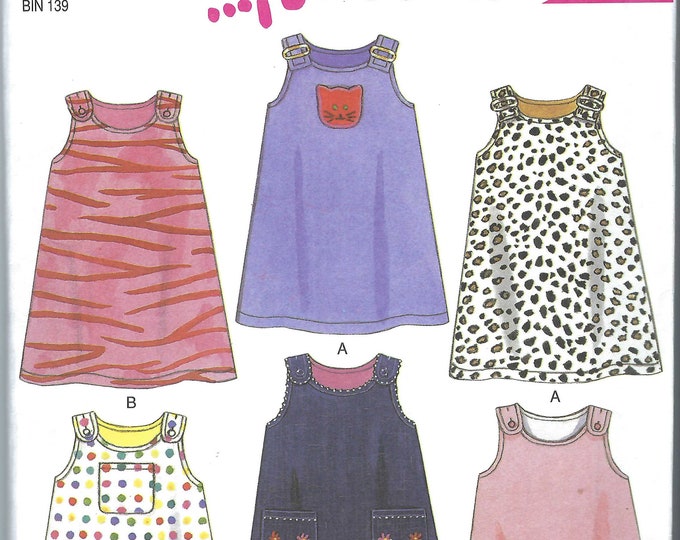 Uncut New Look Sewing Pattern 6022 Sewing Pattern Dress JUMPER SIZE 2-7 ...