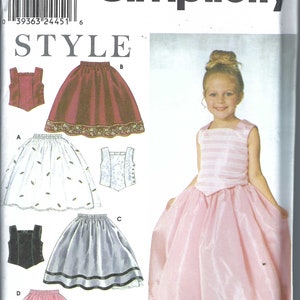 Uncut Simplicity Sewing Pattern Size 3-8 Girl's Special Occasion 2 ...