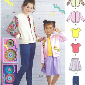 Uncut Simplicity Sewing Pattern 8429 Childs' and Girls' Bomber Jacket ...