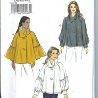 Vogue V8155 Sewing Pattern - Misses A-line, Fitted Tops - Size 12-14-16 ...