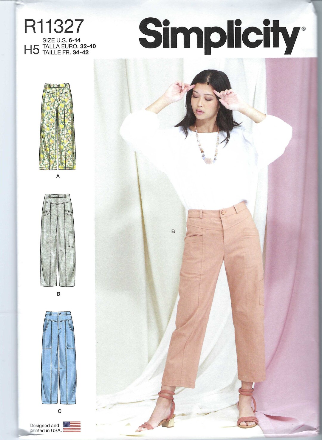 Uncut Simplicity Sewing Pattern Misses' Pants Simplicity Sewing Pattern ...
