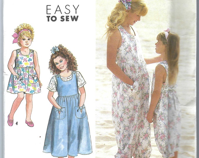 Uncut Vintage Simplicity Sewing Pattern Jumpsuit Sundress Jumper ...
