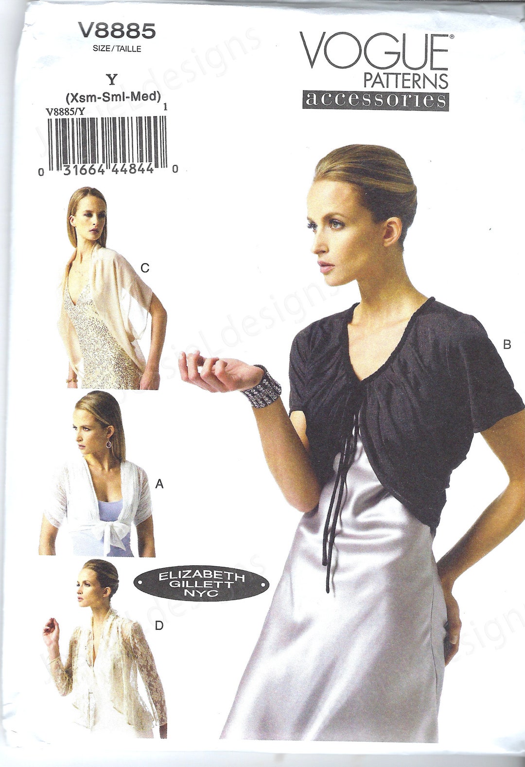 Uncut Vogue Sewing Pattern 8885 Vogue, Jacket, Crafting Paper, Mod ...