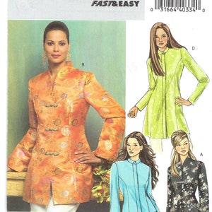 Uncut Butterick Sewing Pattern 4688 Oriental Style Misses Princess Seam ...