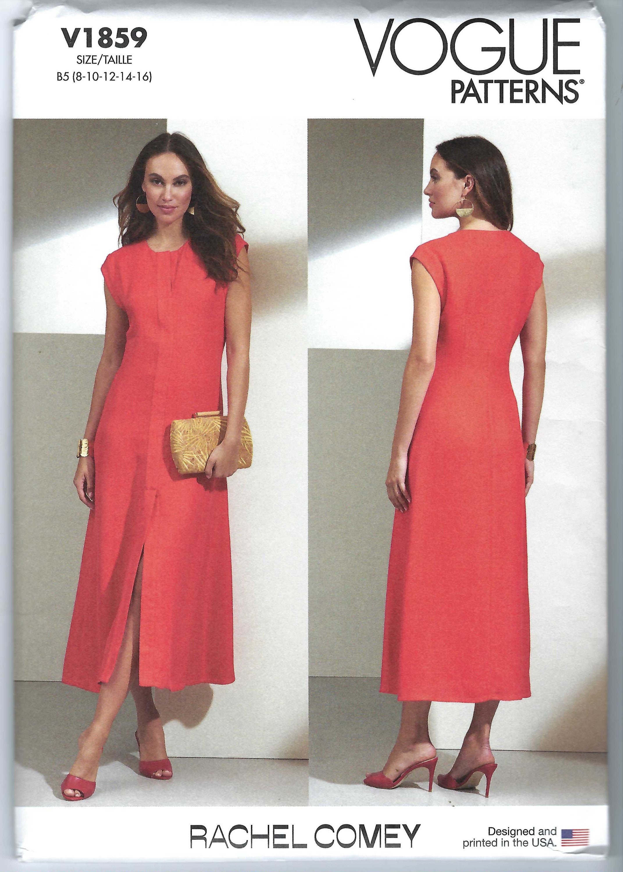 Uncut Vogue Sewing Pattern Women's Dress, Empire Waist Dress, Summer ...