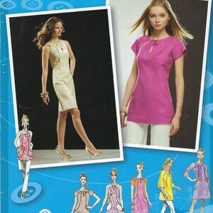 Uncut Simplicity Sewing Pattern 2927 Dishy Dress or Tunic Top Size 4-6 ...
