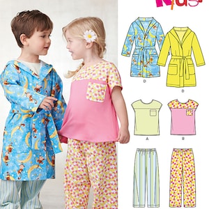 Uncut New Look Sewing Pattern New Look 6234 Boy/girl Toddler Pajama Top ...