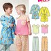 Uncut New Look Sewing Pattern New Look 6234 Boy/girl Toddler Pajama Top ...