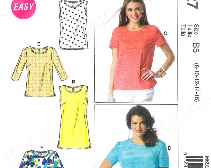 UNCUT Mccalls Sewing Pattern 6927 Scoop Neck Top Or Tunic - Etsy