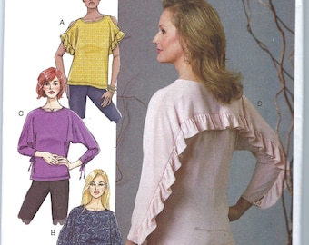 Uncut Butterick Sewing Pattern 6215 Fast and Easy Top Pattern Size Xsm ...