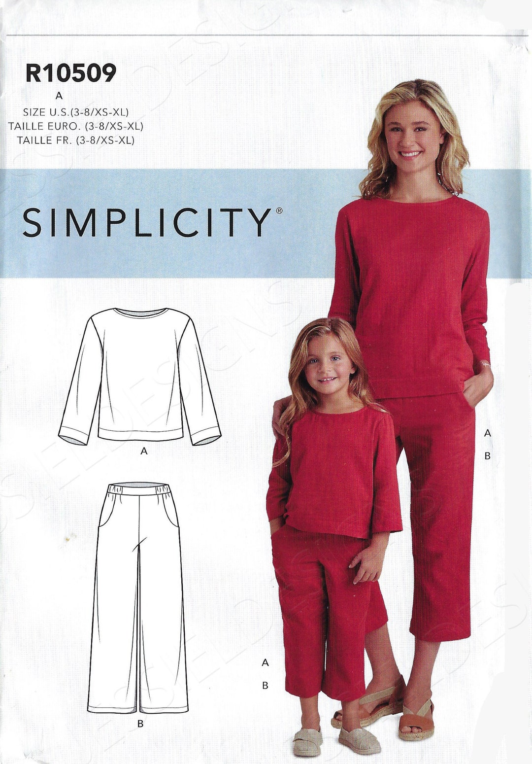 Uncut Simplicity Sewing Pattern Simplicity Sewing Pattern 10509 9121 ...