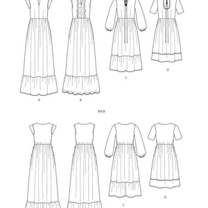 Uncut Simplicity 10115 S8872 8872 Sewing Pattern Misses Pullover Dress ...