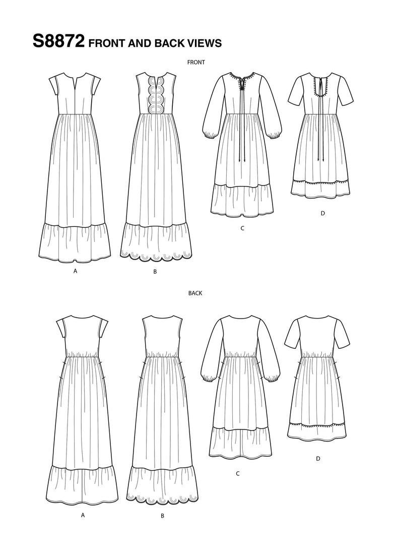 Uncut Simplicity 10115 S8872 8872 Sewing Pattern Misses | Etsy