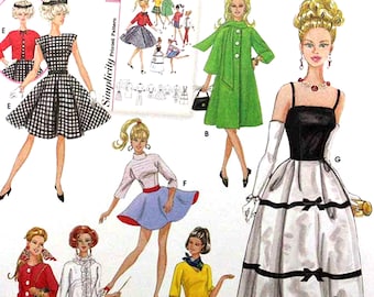 Uncut Simplicity Sewing Pattern 9527 Simplicity Couturier Doll Clothes ...
