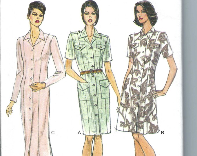 Uncut Vintage Vogue Sewing Pattern 9482 Set of Button-front Dresses ...