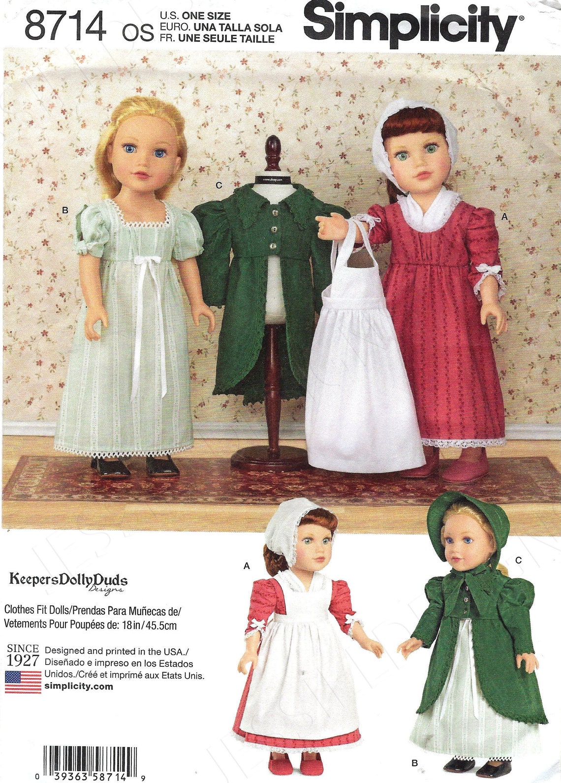 Uncut Simplicity Sewing Pattern 8714 Regency Empires Pattern | Etsy