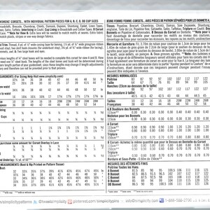 Uncut Simplicity Sewing Pattern 739 1183 Misses Corset Variations Sizes ...