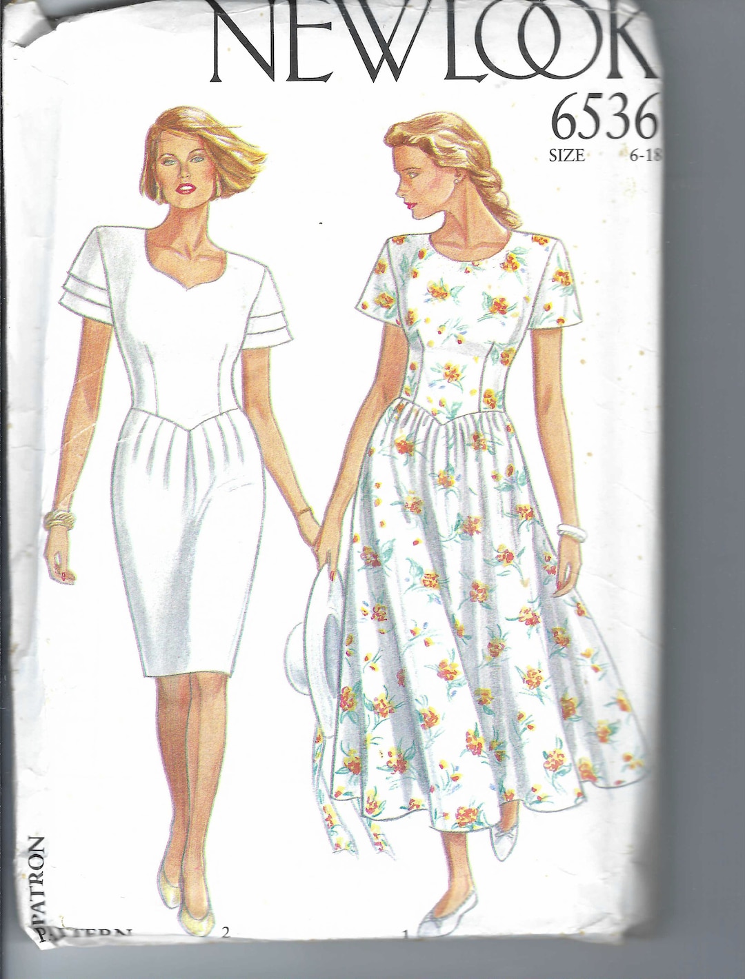 Uncut Vintage New Look Sewing Pattern 6963 Misses Dress Size 6-16 FF - Etsy