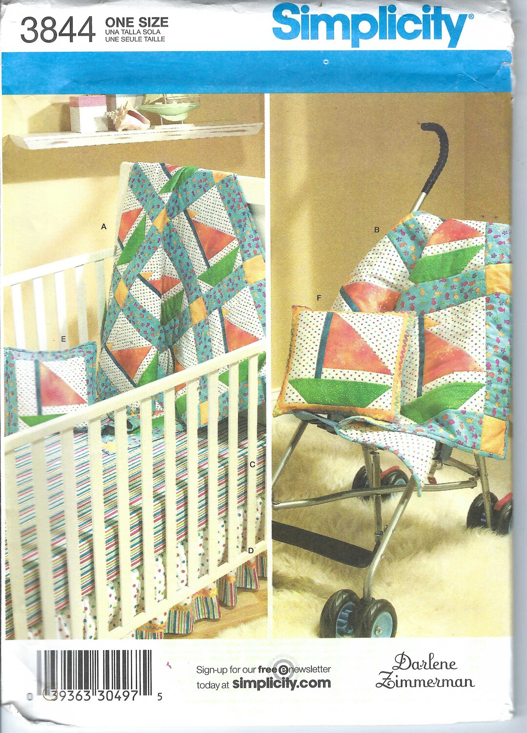 Uncut Simplicity Sewing Pattern Baby Nursery Simplicity 3844 FF - Etsy