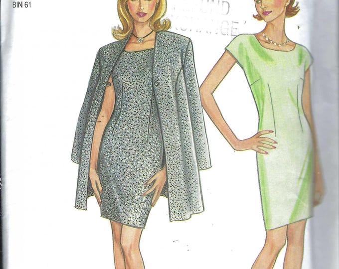 Uncut New Look Sewing Pattern 6552 Misses' Dress With Jacket - Etsy