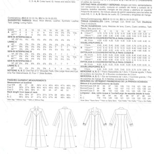 Uncut Mccalls Sewing Pattern 7644 Yay HAN Cosplay Misses Duster Coat ...