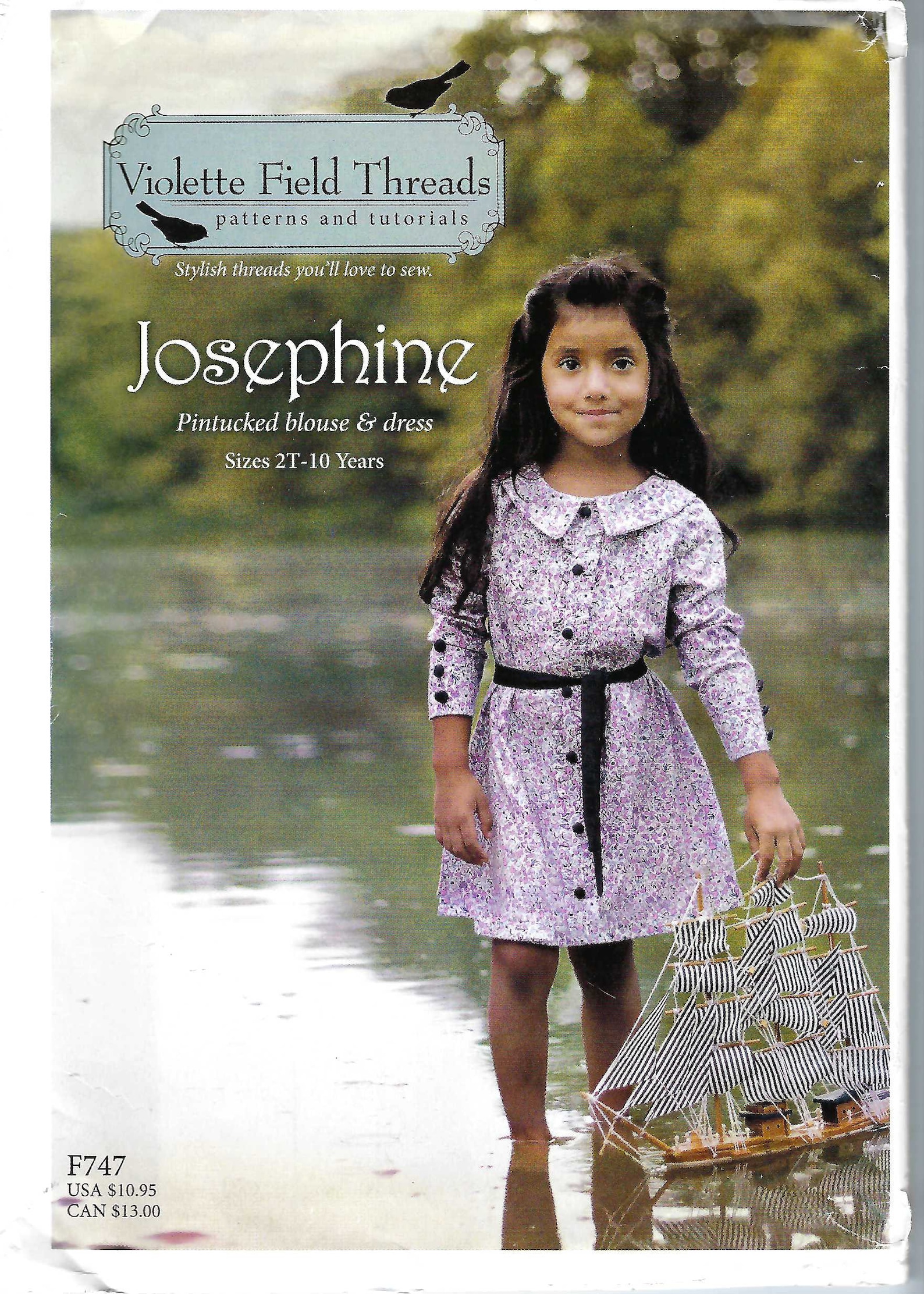 Uncut Violette Field Threads Sewing Pattern 747 Girls Dress | Etsy