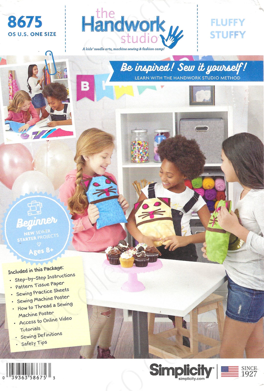 Uncut Simplicity Sewing Pattern 8675 955 Handwork Studio Learn to Sew ...