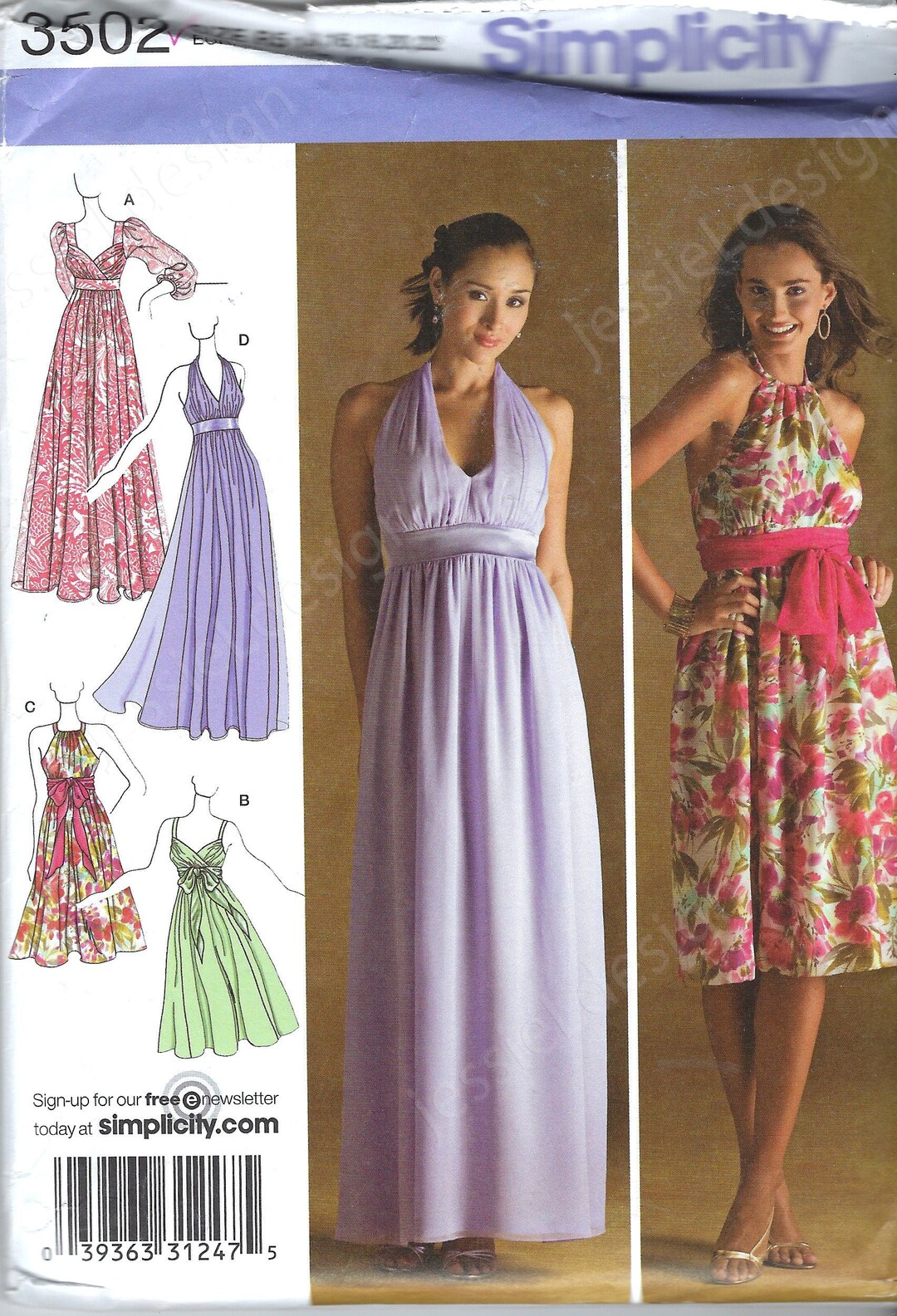 Uncut Simplicity Sewing Pattern 3502 Women Dress Sewing Pattern, Size 6 ...