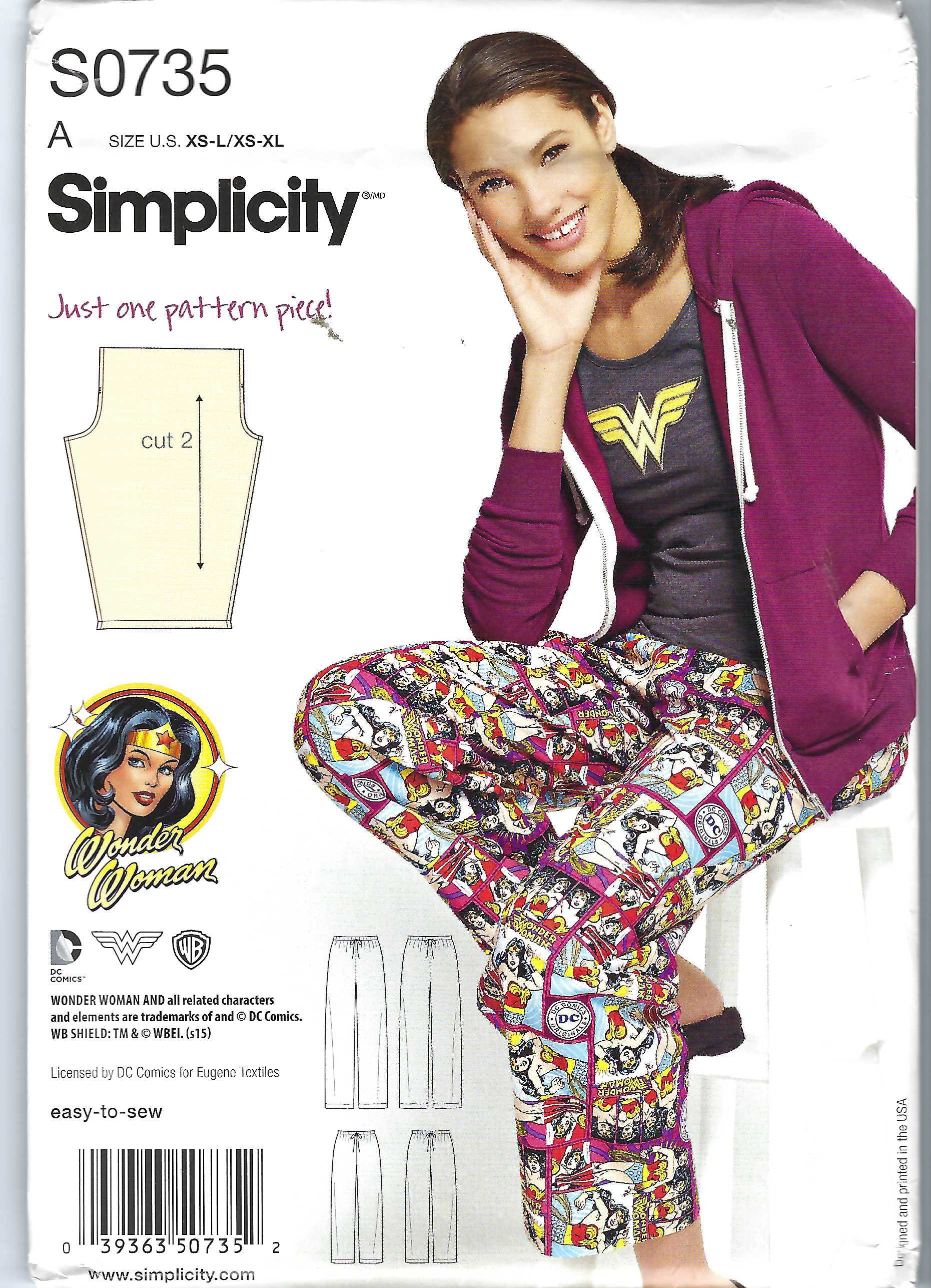 Uncut Simplicity Sewing Pattern 735 202 148 8022~super Easy to Sew One ...
