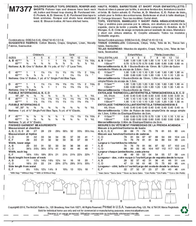 Uncut Mccalls Sewing Pattern 7377 Jumpsuit Top Pants - Etsy