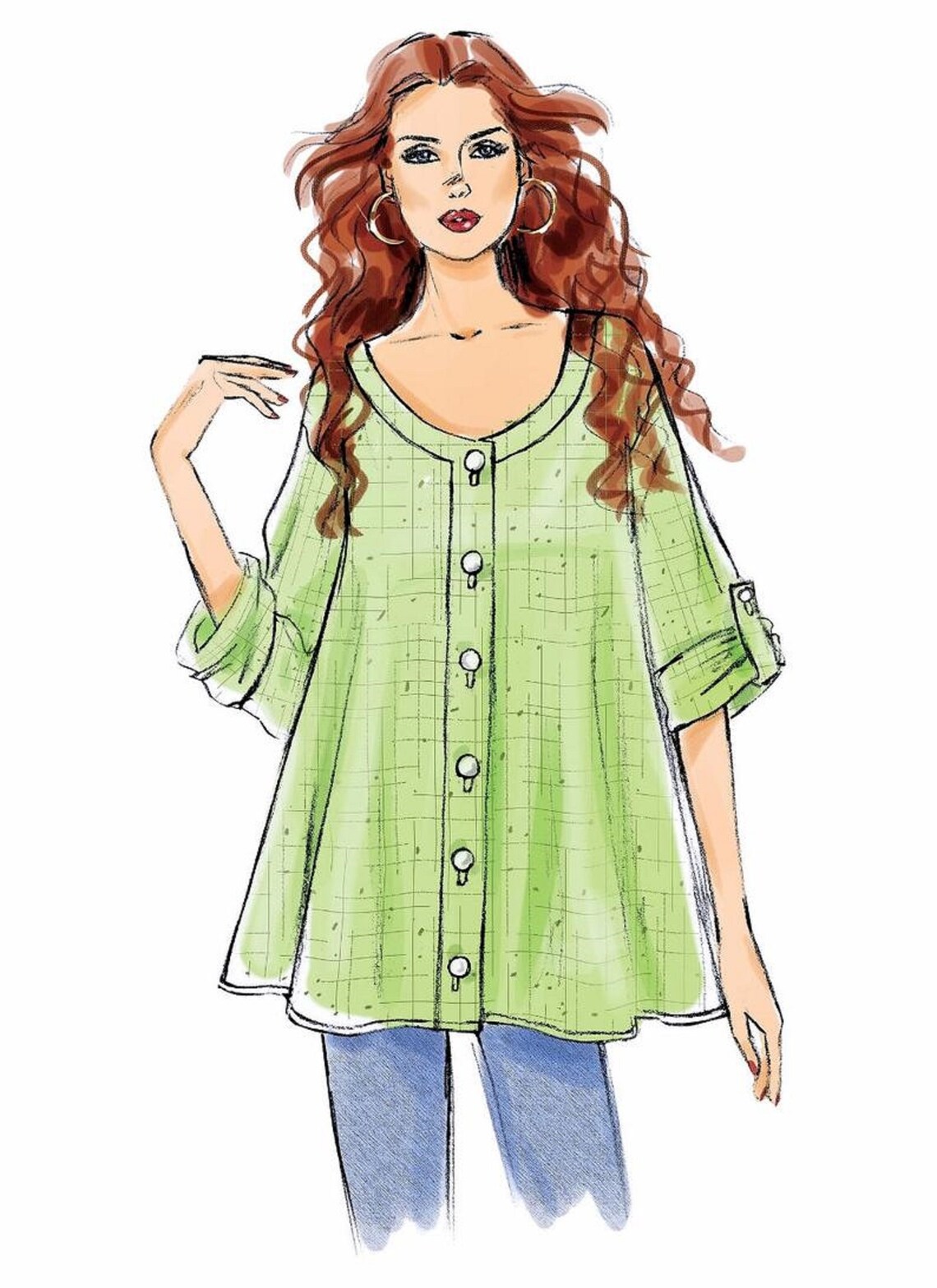 Fast & Easy to Sew Tops Sizes Xs-m L-XL-XXL Butterick 6056 | Etsy