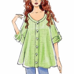 Fast & Easy to Sew Tops Sizes Xs-m L-XL-XXL Butterick 6056 UNCUT Sewing ...