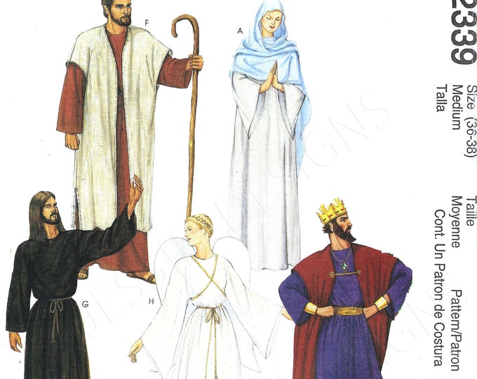 Uncut Mccalls Sewing Pattern 2339 Adult Biblical Costumes 301/2-31 1/2 ...