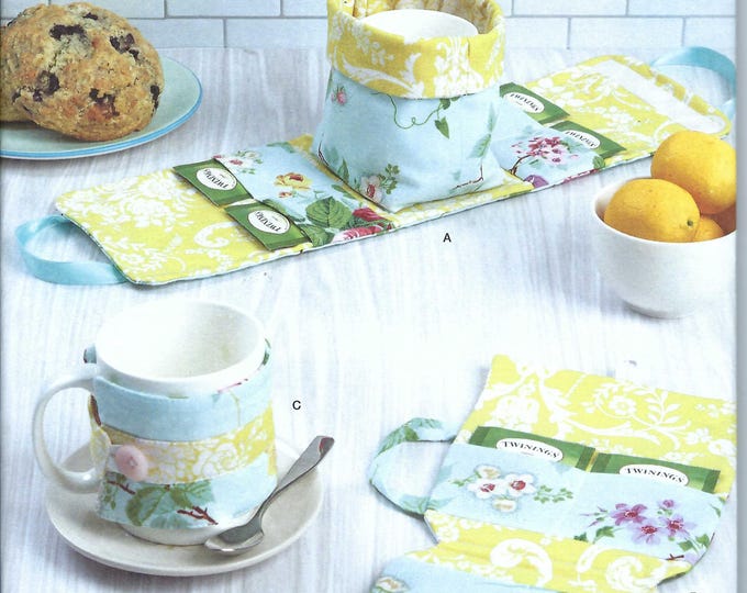Uncut Simplicity Sewing Pattern Tea Time Accessories, Mug Case, Tea Bag ...
