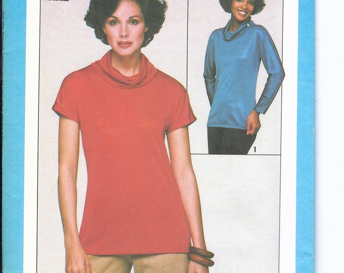 Uncut Vintage Simplicity Sewing Pattern Top Pattern Misses' Size Small ...