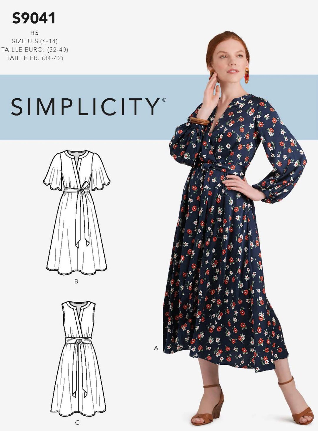 Uncut Simplicity Sewing Pattern 9041 R10421 10421 Misses' Dresses in ...