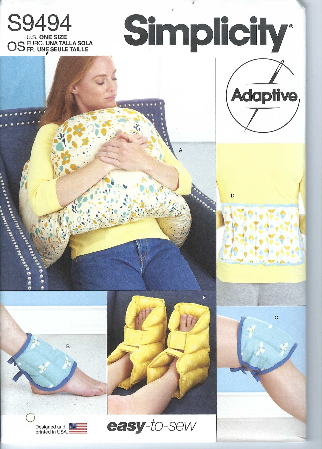 Uncut Simplicity Sewing Pattern Hot and Cold Packs Compresses Torso ...