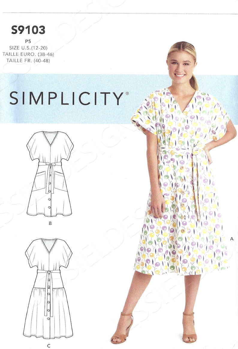 Uncut Simplicity Sewing Pattern 10502 S9103 9103 Misses' - Etsy