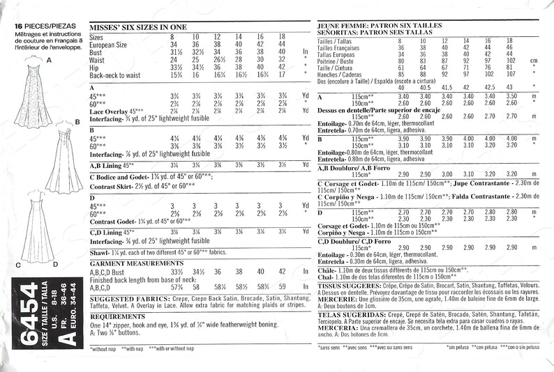 Uncut New Look Sewing Pattern 0686 6454. Bridal Gown - Etsy