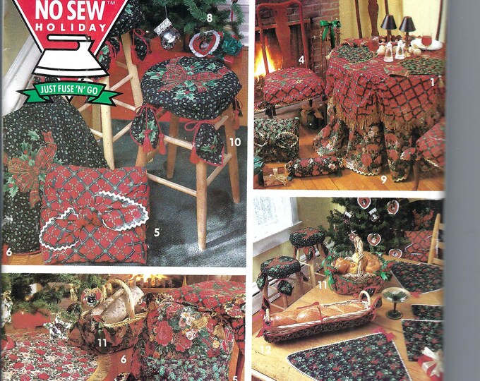 Uncut Simplicity Sewing Pattern Christmas Placemats, Napkins, Tree ...