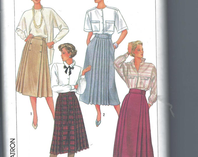 Uncut Vintage Simplicity Sewing Pattern Pleated Gathered A-line Front ...