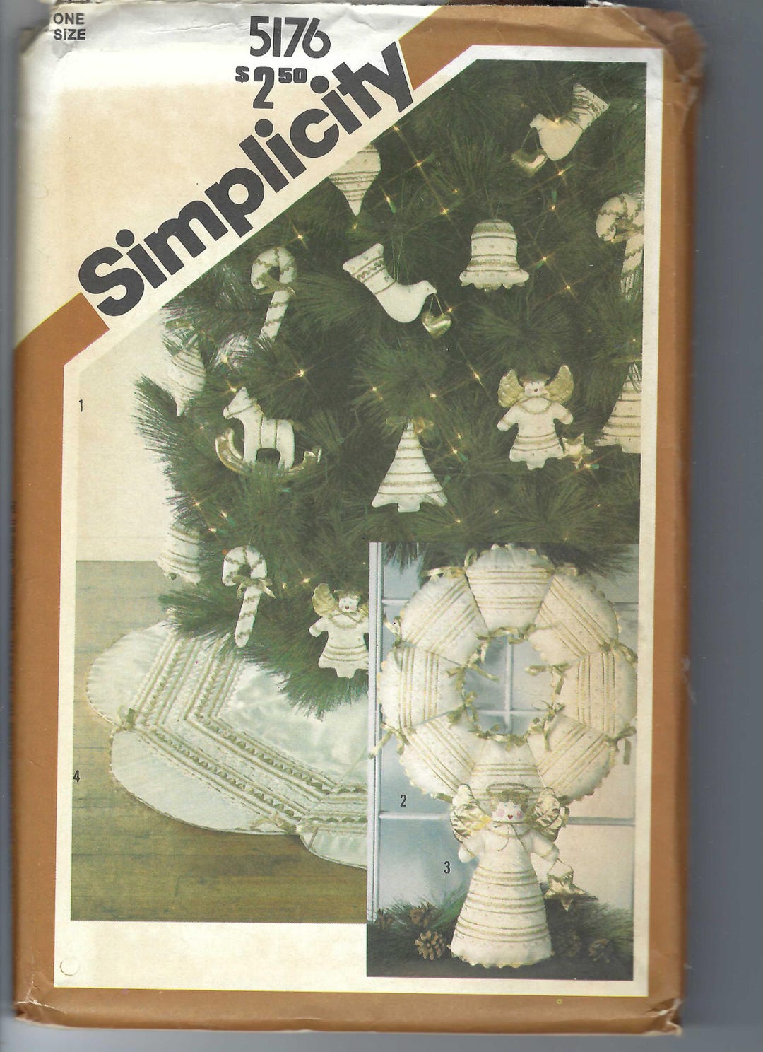 Uncut Vintage Simplicity Sewing Pattern Quilted Christmas Tree ...