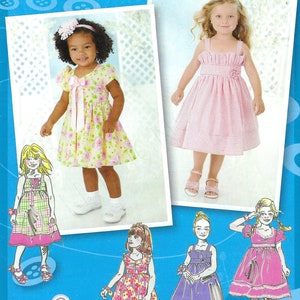 Uncut Simplicity Sewing Pattern 2265 Girls Dresses Pattern 4 Different ...