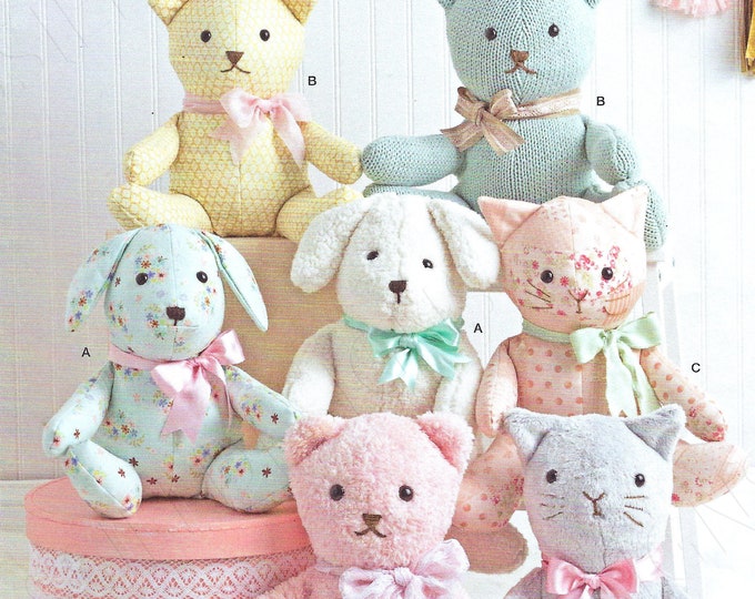 Uncut Simplicity Sewing Pattern 8716 Kwik 4392 Craft Pattern Stuffed ...