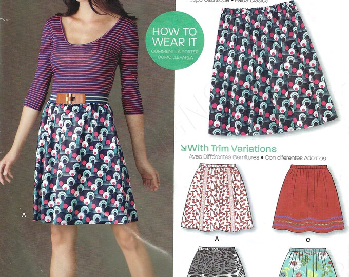 Uncut New Look Sewing Pattern 6004 Misses' Learn to Sew Skirts Misses ...