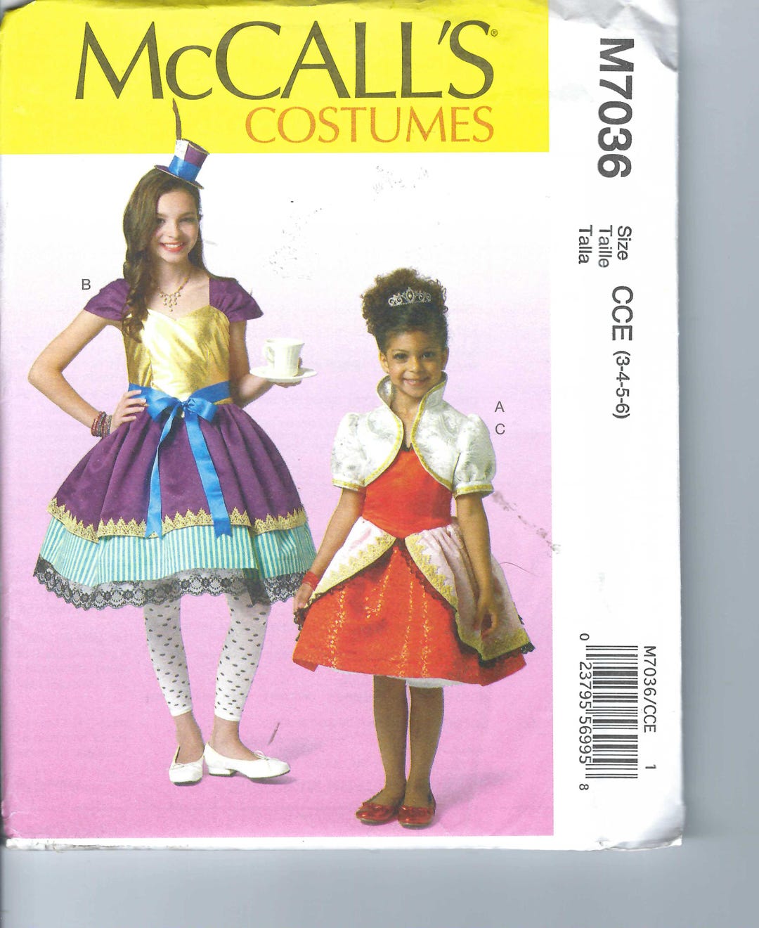 Uncut Mccalls Sew Sewing Pattern 7036 Size 3-6 Children's Girl's ...