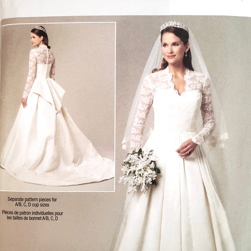 New Butterick B5731 Kate Middleton Wedding Dress Pattern UNCUT - Etsy