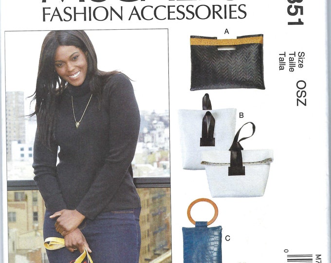Uncut Mccalls Sewing Pattern Handbags, Day Bags, Totes and Satchels ...